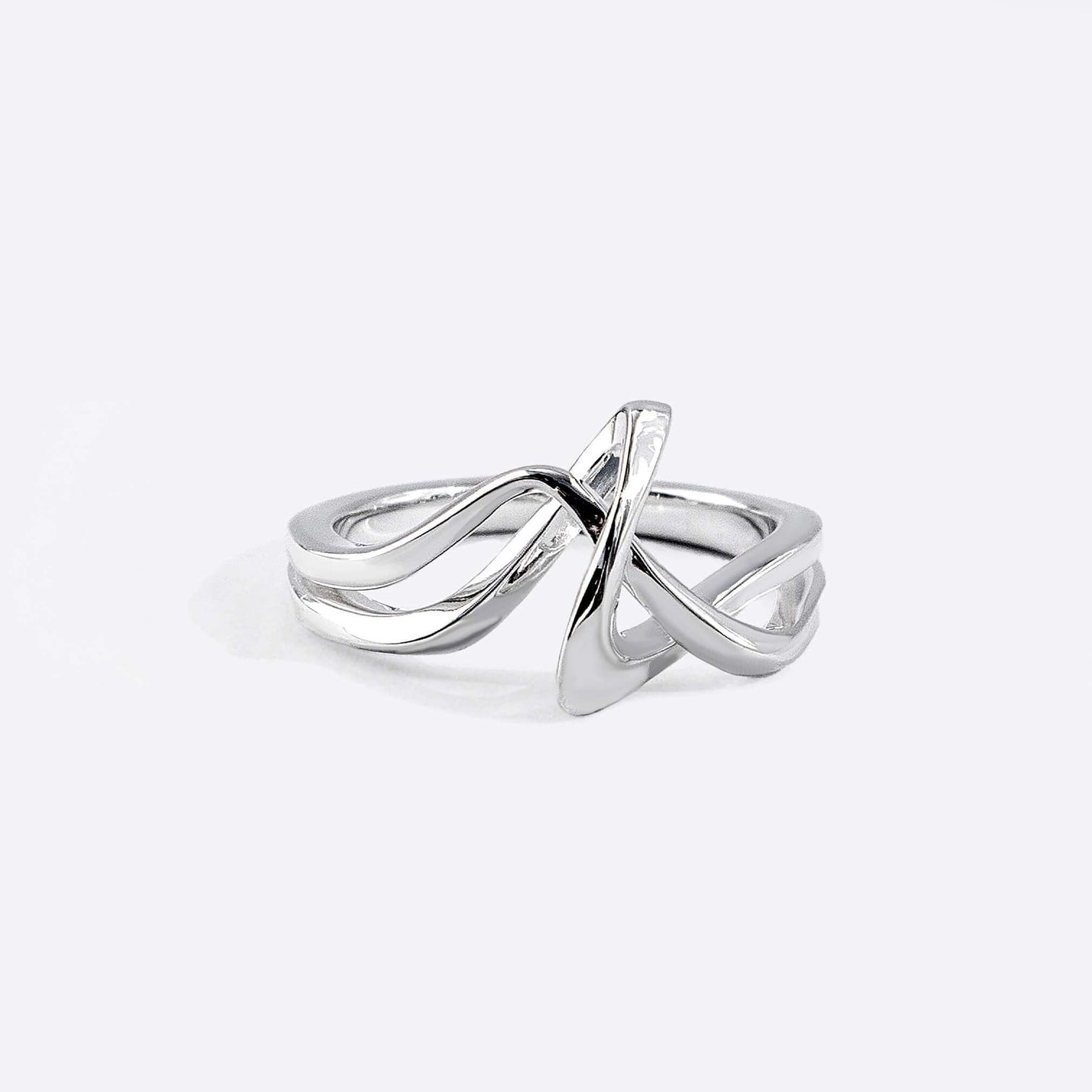 Amare Ring by LACE | Knot‑Style Silver & Rose Gold Ring