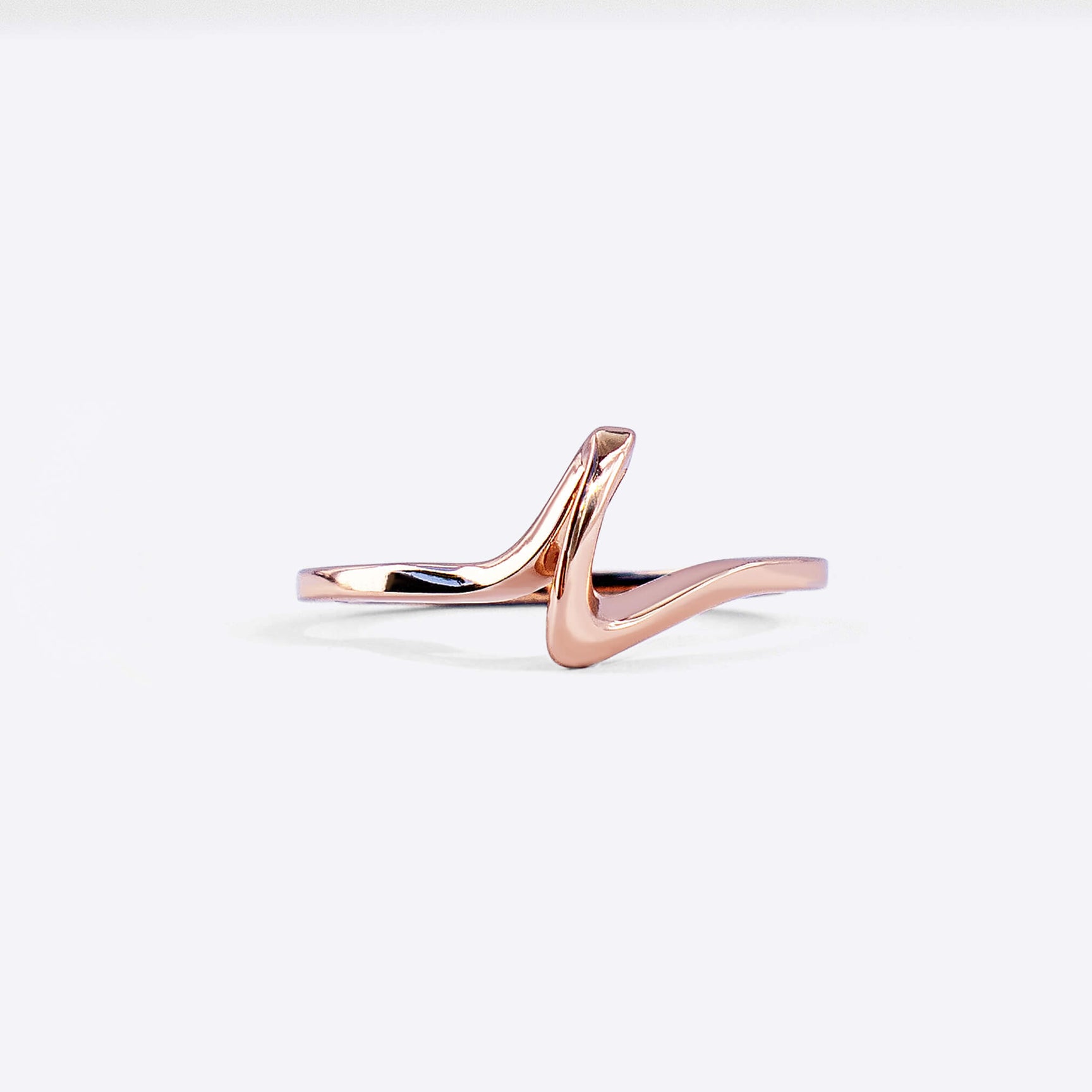 Sera Ring - Elegant Twisted Knot Design in Silver & Rose Gold Vermeil