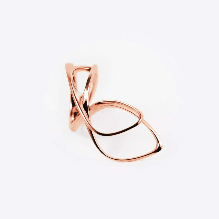 Mobius Ring - Elegant Single Line Design in Silver & Gold Vermeil ...