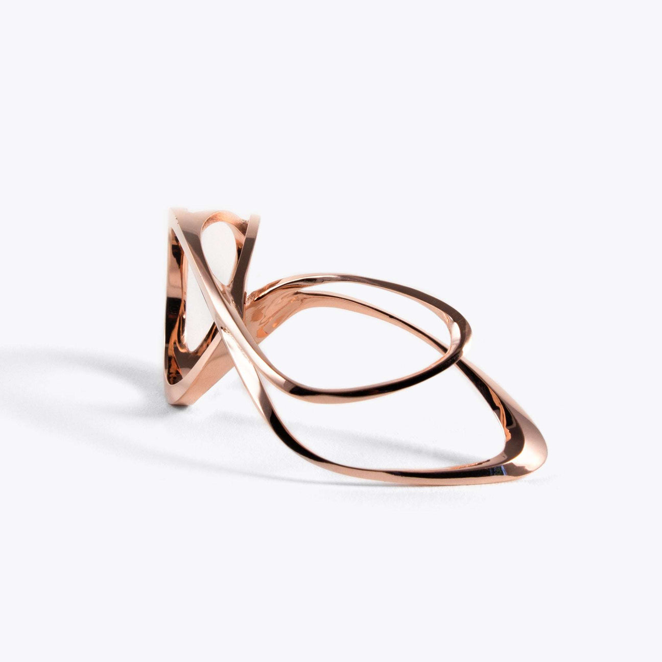 Mobius Ring - Elegant Single Line Design in Silver & Gold Vermeil ...